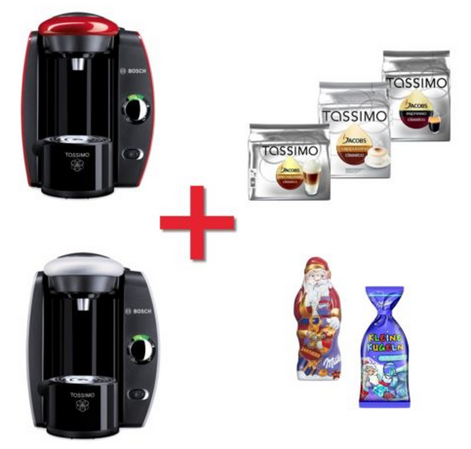 Bosch Tassimo T40 + Milka Set + 3x T Disc Packungen für nur 29,90 Euro ...