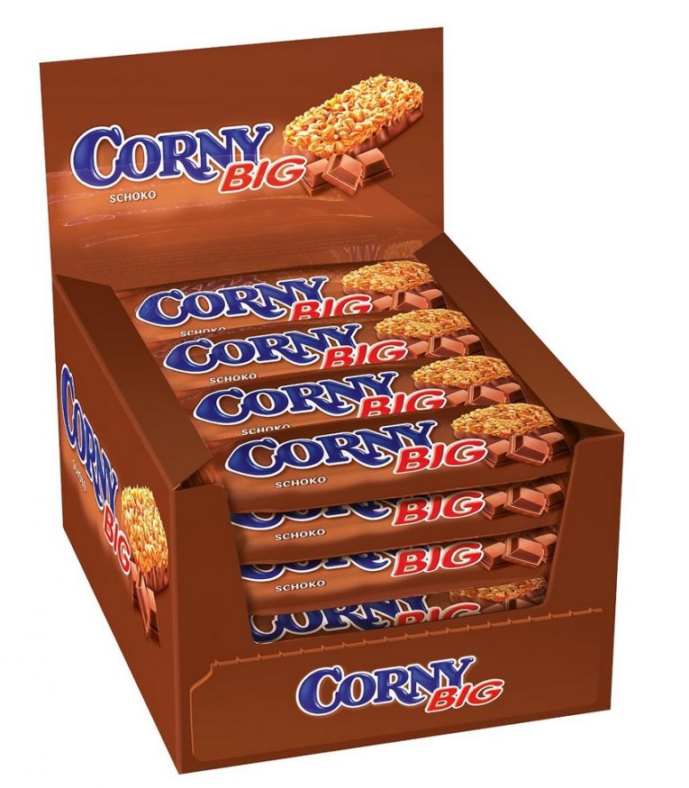 Verschiedene Sorten Corny Big Riegel im 24er Display (1x 1,2kg) für ...