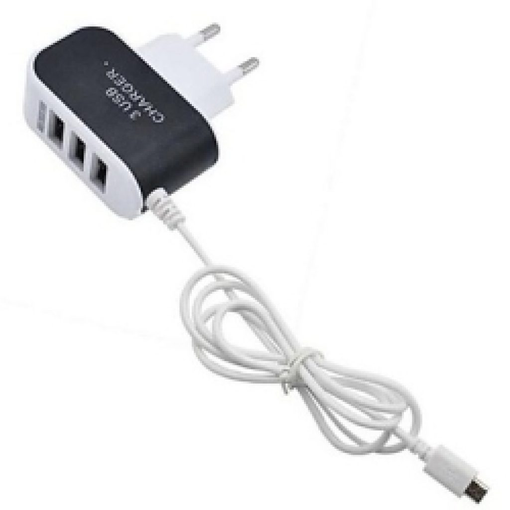 3-Port USB Ladegerät mit Micro-USB Kabel für nur 1,33 Euro inkl ...