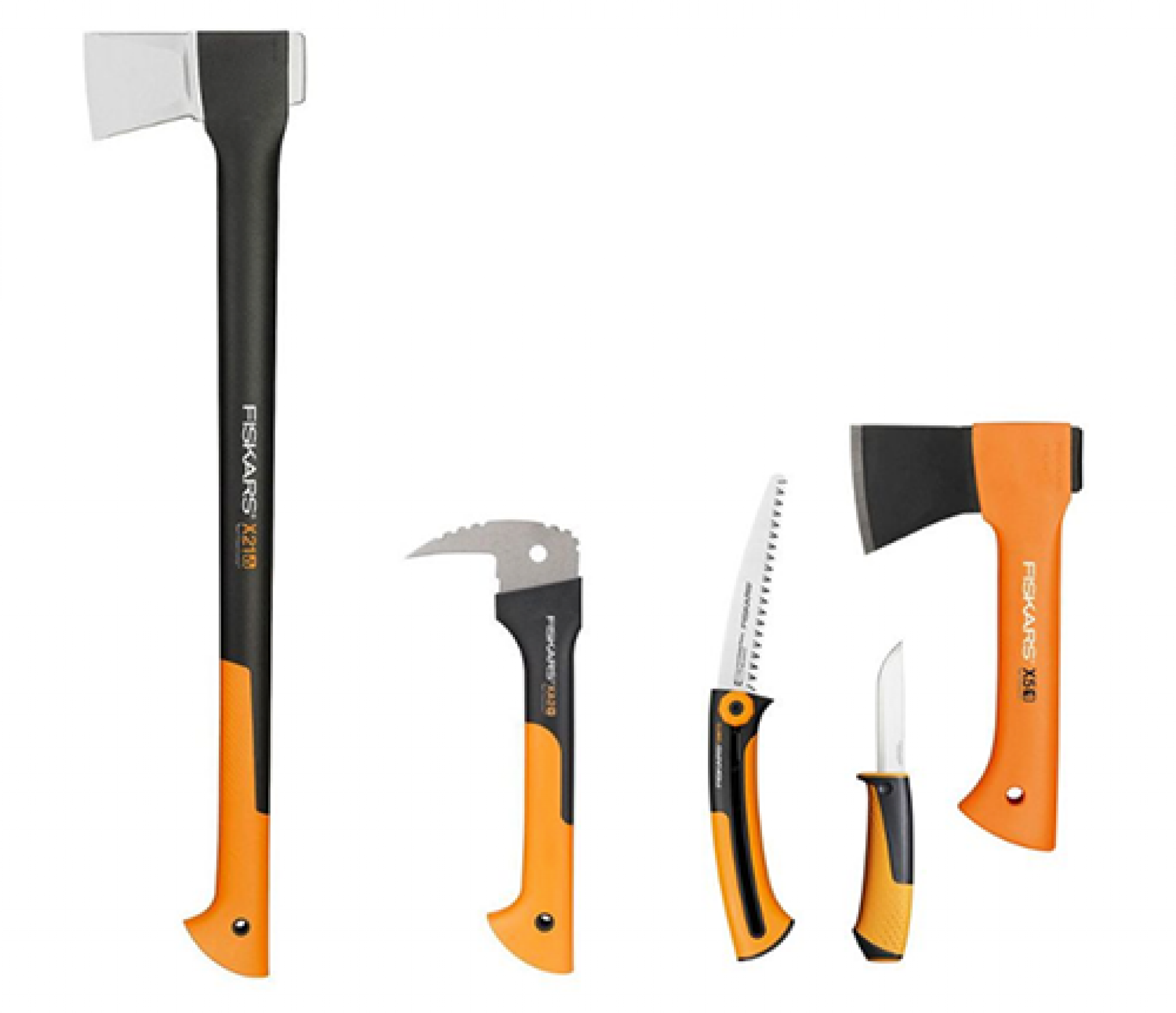 5-teiliges Fiskars Spaltaxt & Camping-Set (Äxte, Messer, Säge) für nur ...