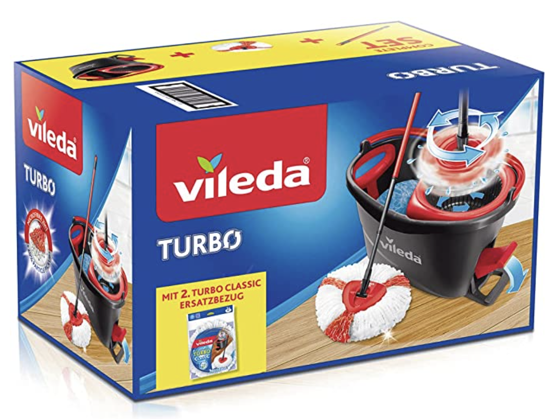 Vileda Turbo Wischmop und Eimer Komplett-Set für nur 29,99€ (statt 45 ...