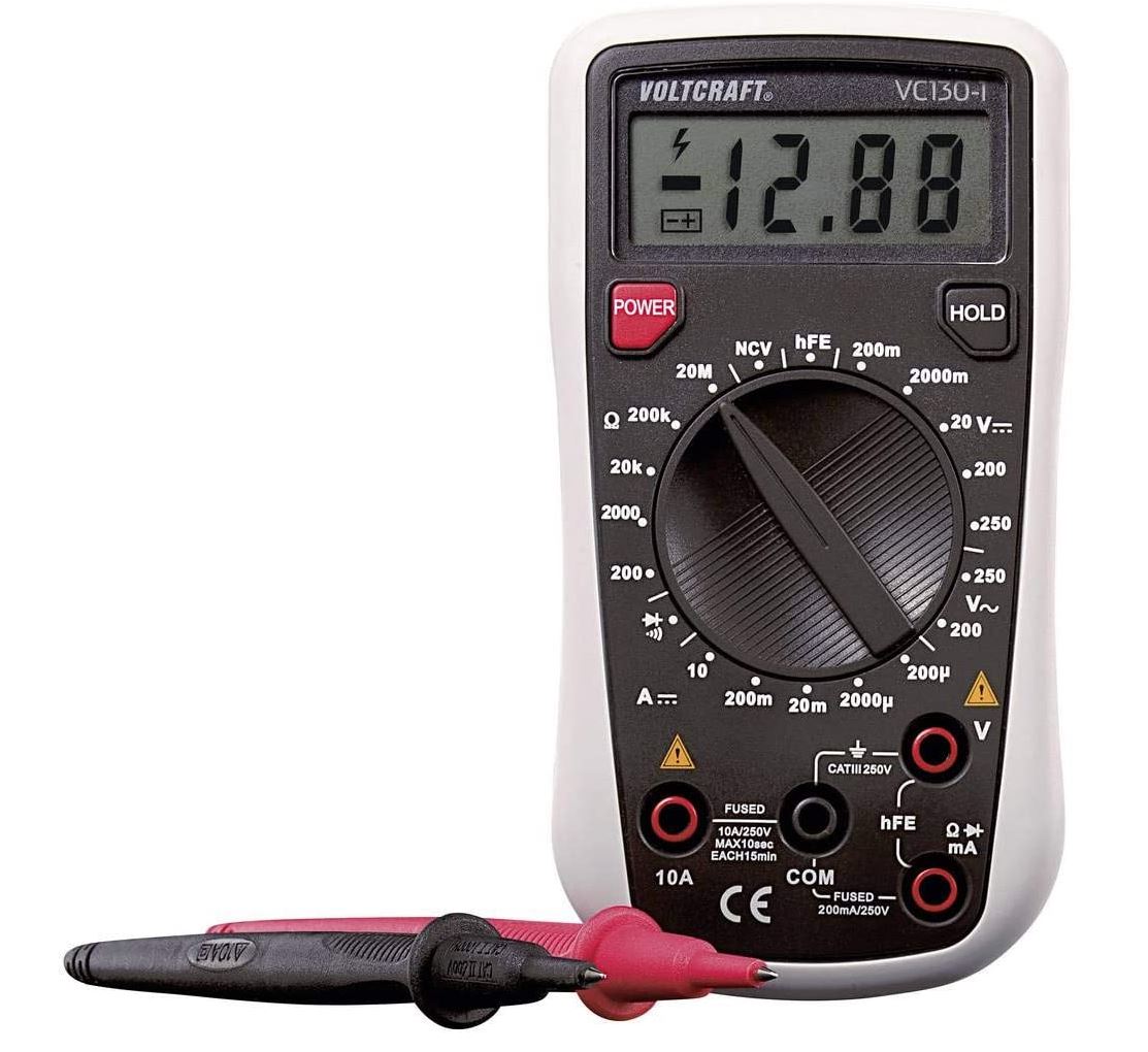 VOLTCRAFT VC130-1 digitales Hand-Multimeter für nur 8,06€ bei Prime ...