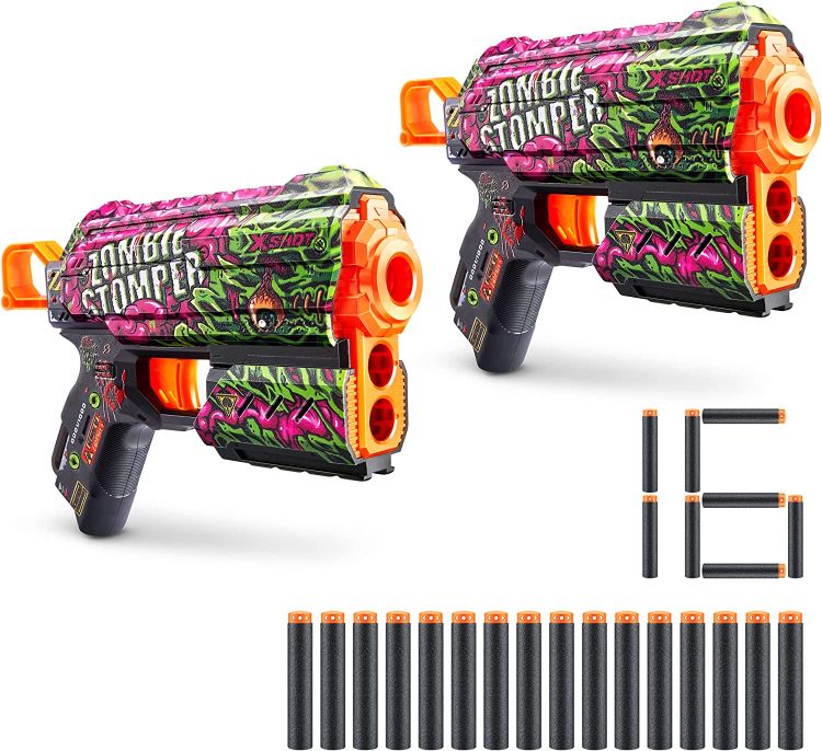 X-Shot Skins Flux Zombie Stomper 2er Pack mit 16 Darts für 9,79€ (statt ...