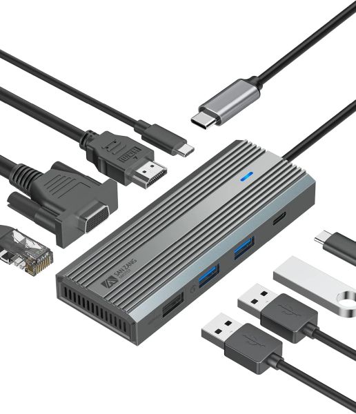 SAN ZANG MASTER 8-Port USB-C HUB für 22,79€ (statt 37,99€) - Snipz.de